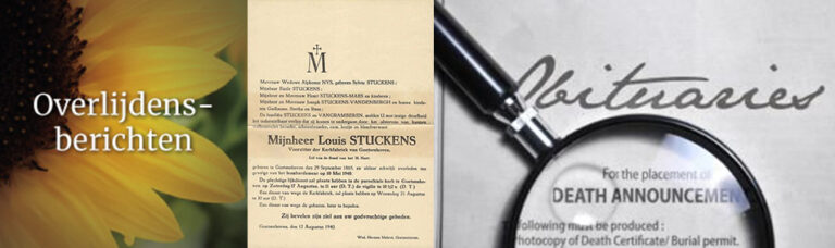 Overlijdensberichten - Familiekunde Deinze